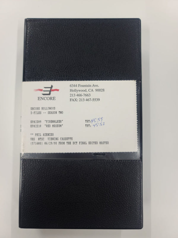 X-Files Screener Tape/ VHS - Episodes: " Firewalker" and "Red Museum ...